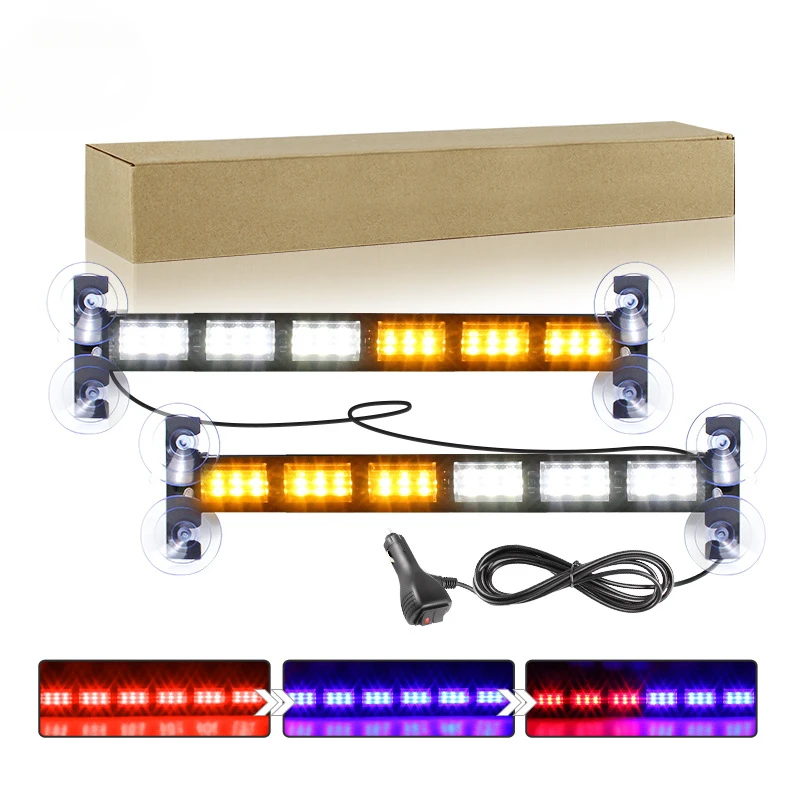 One-to-Two-Color-Changing-Bumper-Light-Led-Multi-Function-Strobe-Rescue ...