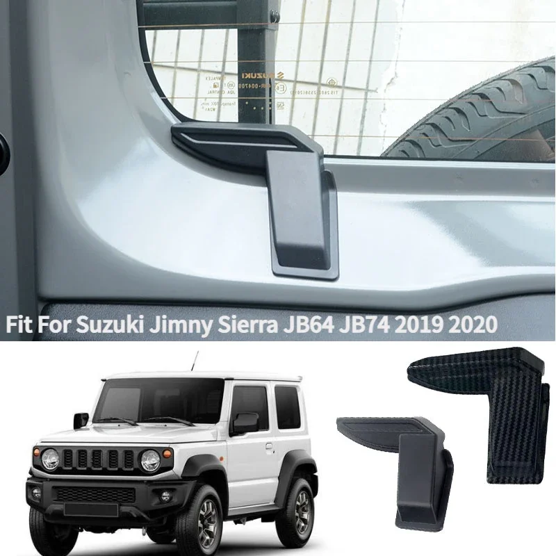 New-Hot-2PCS-Black-ABS-Rear-Windshield-Heating-Wire-Protection-Cover-For-Suzuki-Jimny-Sierra ...