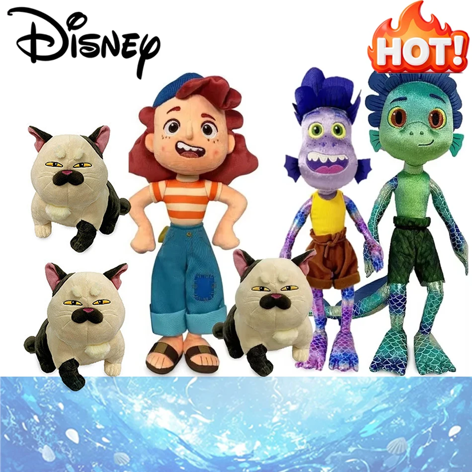 Disney Pixar Movie Luca Alberto Sea Monster Plush Toys Cartoon Cat ...