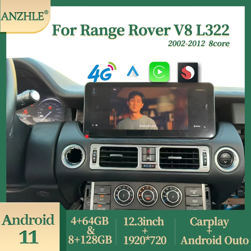For-Range-Rover-Vogue-L322-V8-2002-2012-Android-12-Multimedia-Player ...