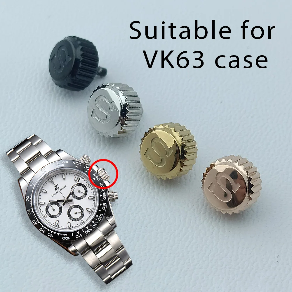 VK63 Crown Screw in Case Replacement: The crown is engraved with the ...