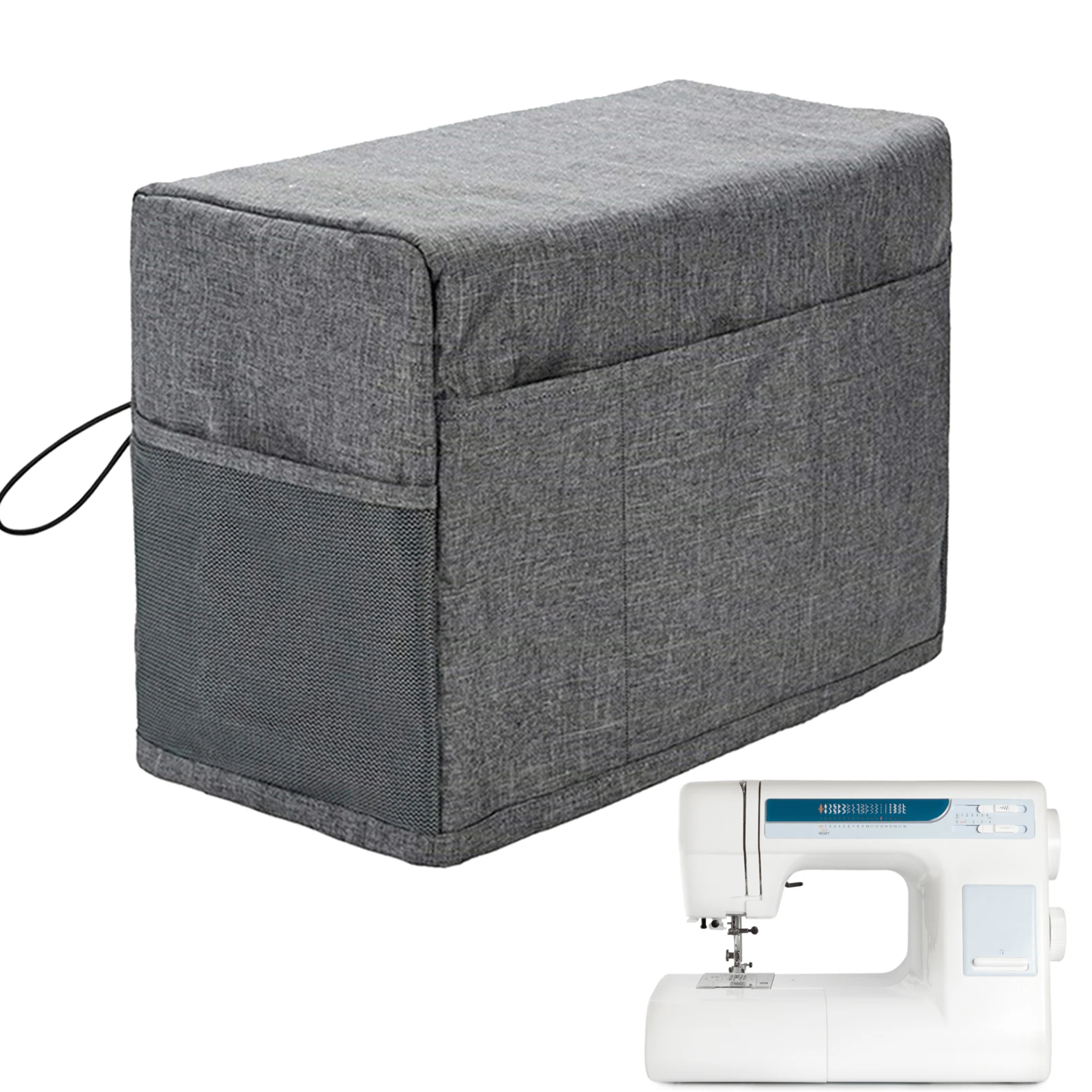 Dust-Cover-Sewing-Storage-Bag-Machine-Cover-With-Pockets-Portable ...