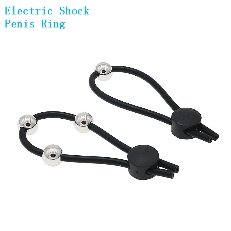 Electro Stimulation Penis Ring E-stim Massage Cock Ring Bondage Penis ...