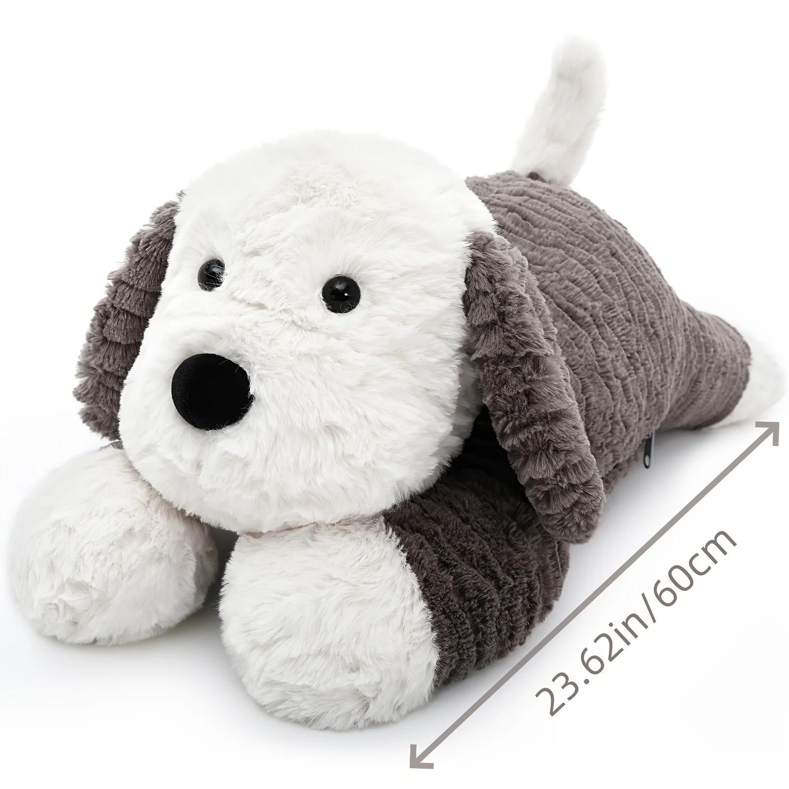 Weighted Stuffed Dog - 4lb Plush Puppy with Microwavable Heating ...