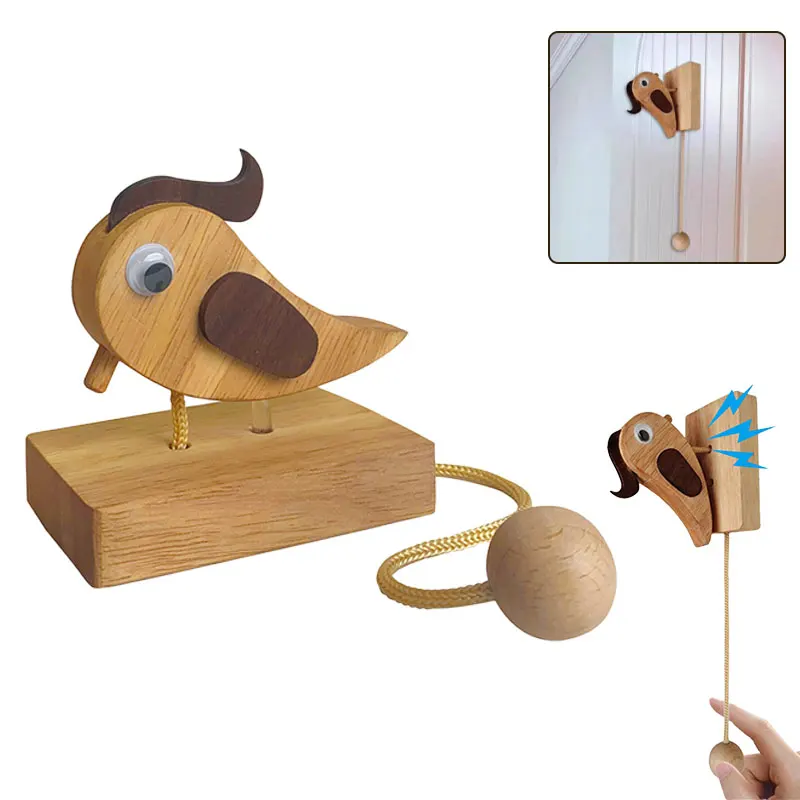 Wooden-Handmade-Creative-Doorbell-Woodpecker-Door-Bell-Homestay-Room ...