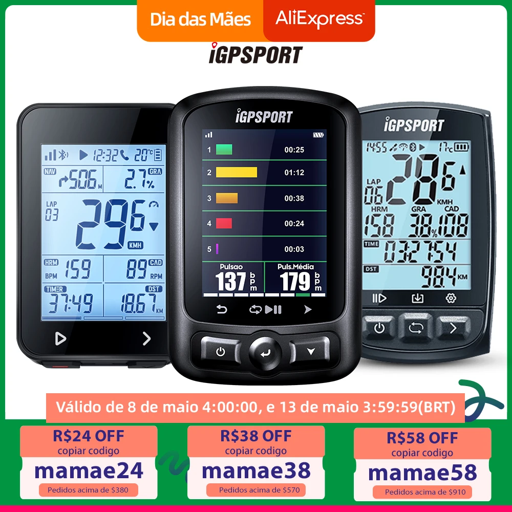 IGPSPORT iGS620 iGS520 GPS Ciclismo Computador Navegação Velocímetro ...