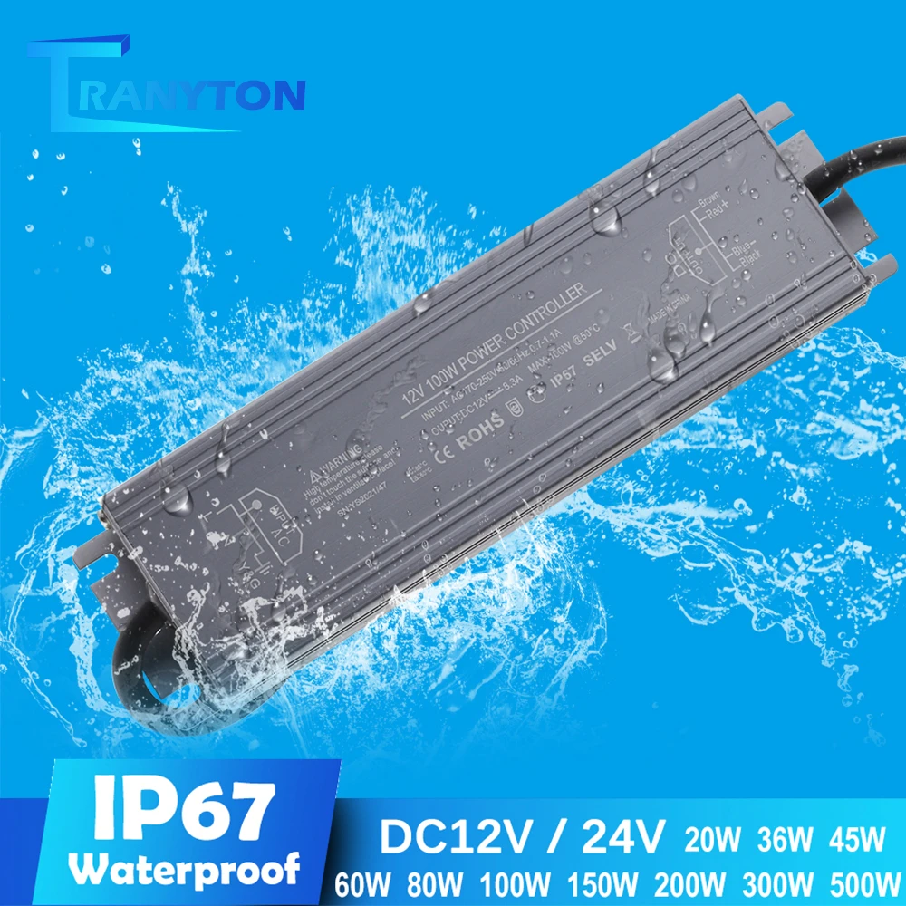 Led treiber DC12V 24V IP67 Wasserdichte Beleuchtung Transformatoren für Outdoor Licht 12V ...