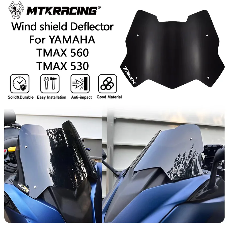MTKRACING-Windshield-For-YAMAHA-TMAX-530-2017-2021-T-MAX-560-TMAX560 ...