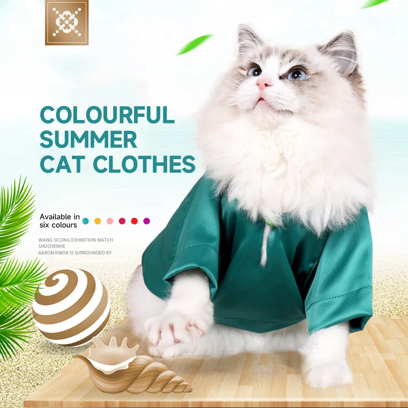 Cat-Clothes-Anti-fluff-Ropa-Para-Gatos-Silky-Smooth-Fabric-Cat-Dresses ...