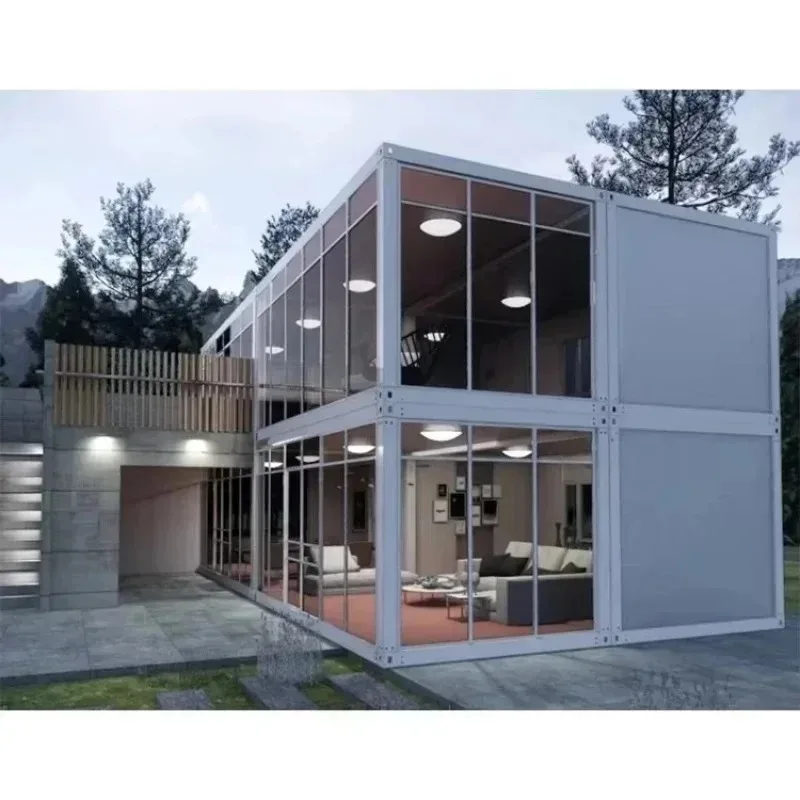 Factory Contemporary Modern Metal Structural Prefab Houses 3 Bedrooms ...