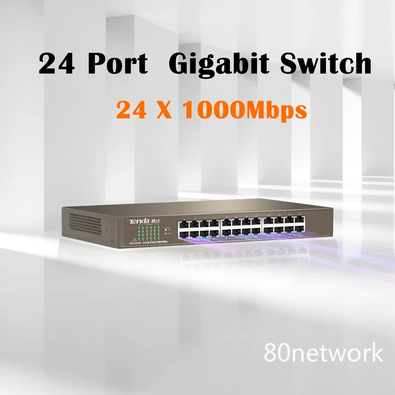 Tenda-TEG1024D-Full-Gigabit-24-port-RJ45-Network-Switch-1000M ...
