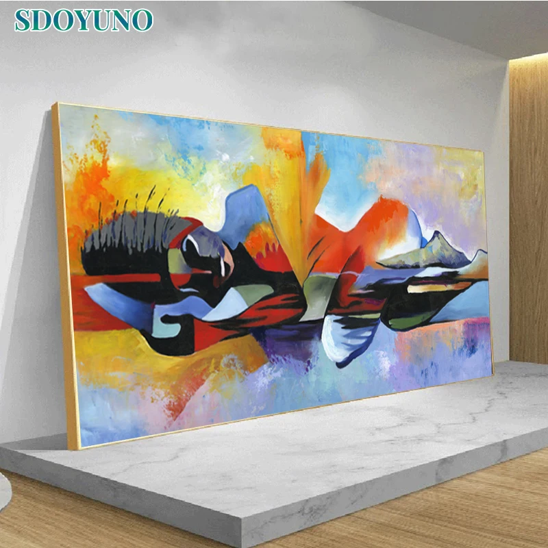 SDOYUNO-60x120cm-Painting-by-numbers-Abstract-Figure-Canvas-Painting ...