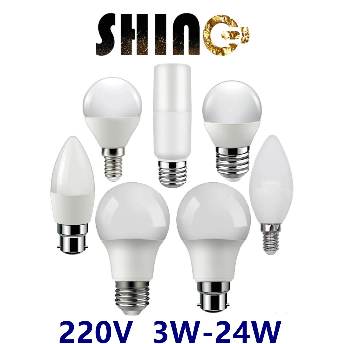 2022 Focos High Brightness Led Bulb 3w-18w E14 E27 B22 3000k 4000k ...