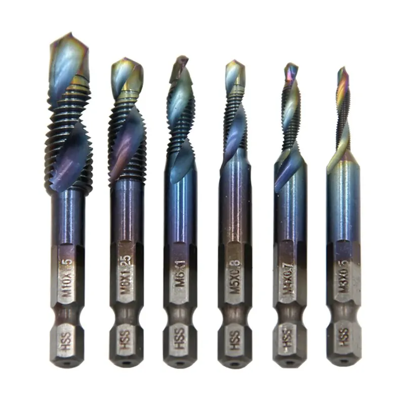 Hexagon-Shank-6pc-Blue-Long-Composite-Tap-Drilling-and-Tapping ...