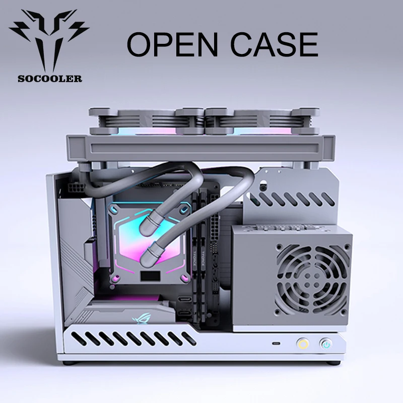Socooler-ITX-Rack-Case-port-til-Open-Computer-Case-Open-Frame-DIY ...