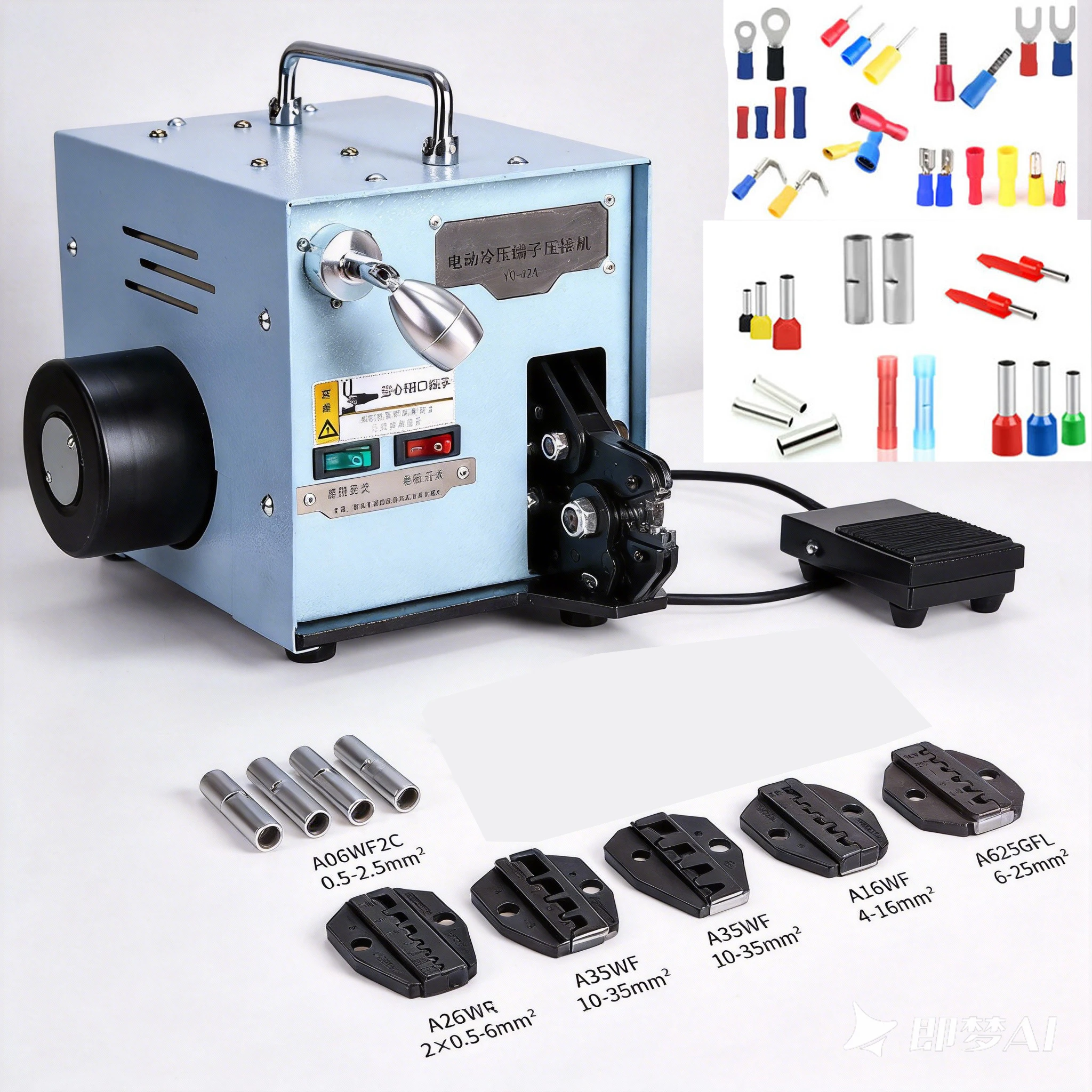 Electric Terminal Crimping Machine Cold Pressing Terminal Crimper ...