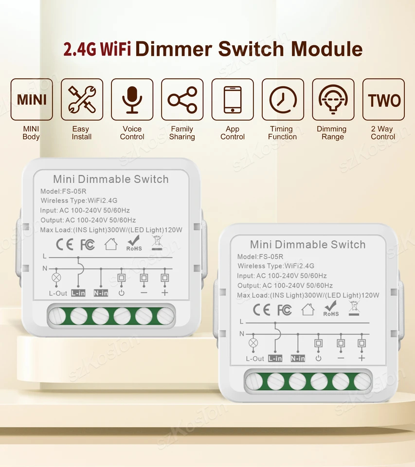 Zigbee Dimmer Switch HOT Tuya WiFi Smart Dimmers Switch Module Supports ...