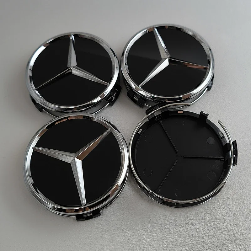 4pcs-75mm-ABS-Black-Car-Wheel-Center-Caps-Rims-Hub-Caps-For-Mercedes ...
