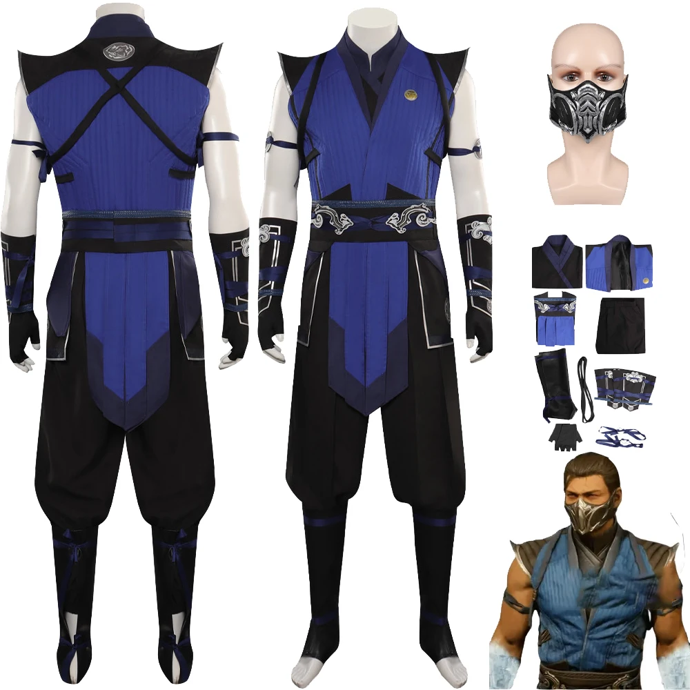Disfraz-del-juego-Mortal-Kombat-Sub-Zero-para-hombre-traje-de-Cosplay ...
