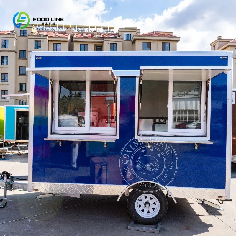 New Fashion Food Truck Ice Cream Trailer Mobile Food Cart Food Trailer ...