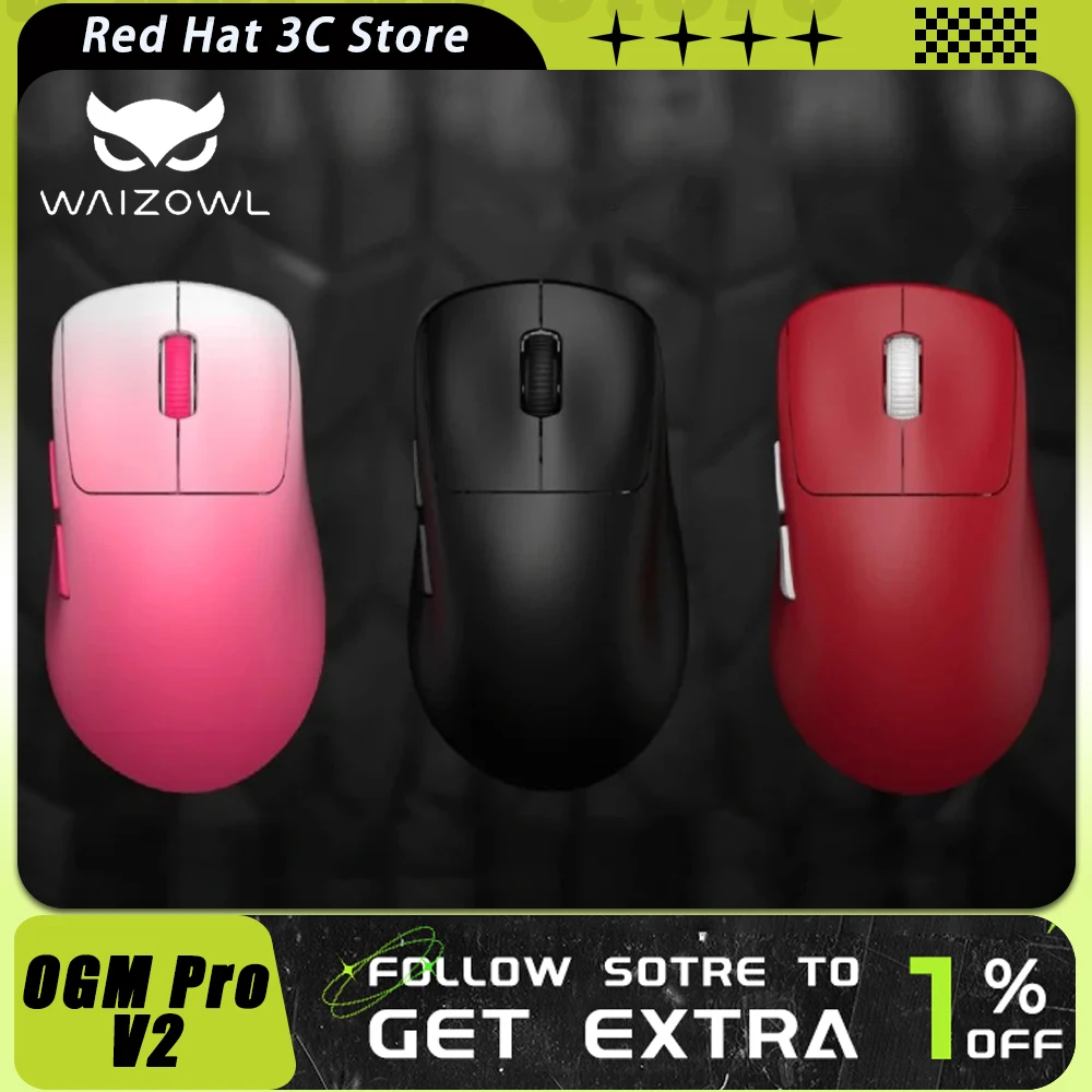 Waizowl-OGM-Pro-V2-Mouse-Three-Mode-8K-Return-Rate-Wireless-Mouse ...