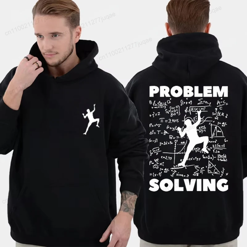 Funny Problem Solving Math. Rock Climbing Print Men Women Hoodies ...