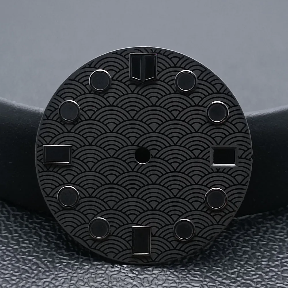 28-5MM-single-calendar-watch-with-fish-scale-pattern-dial-and-green ...