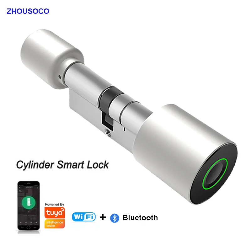 TUYA-BLE-Smart-Cylinder-Lock-Fingerprint-Biometric-APP-Remote-Control ...
