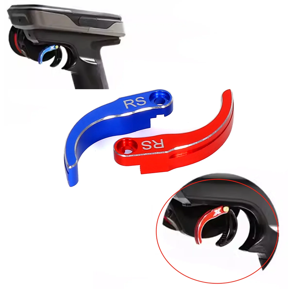 Aluminum-Alloy-Trigger-Remote-Control-Throttle-Direction-Trigger-Pull ...