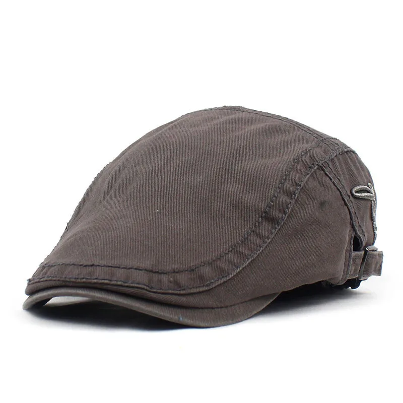 2022 Cotton Letter Embroidery Newsboy Caps Men Flat Peaked Cap Women ...