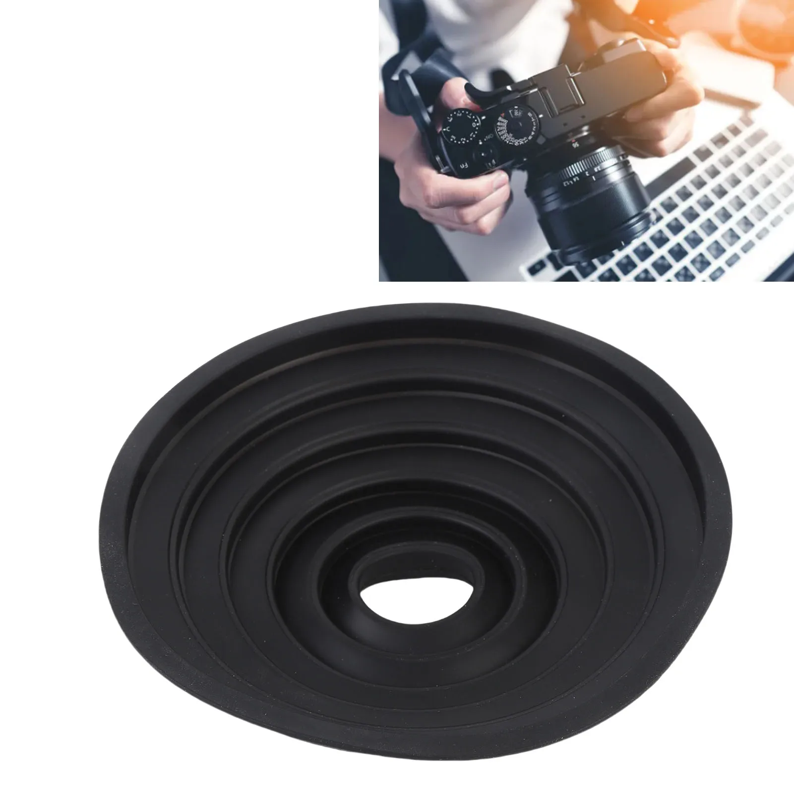 Camera Lens Hood Foldable Anti Reflective Block Excess Sunlight ...