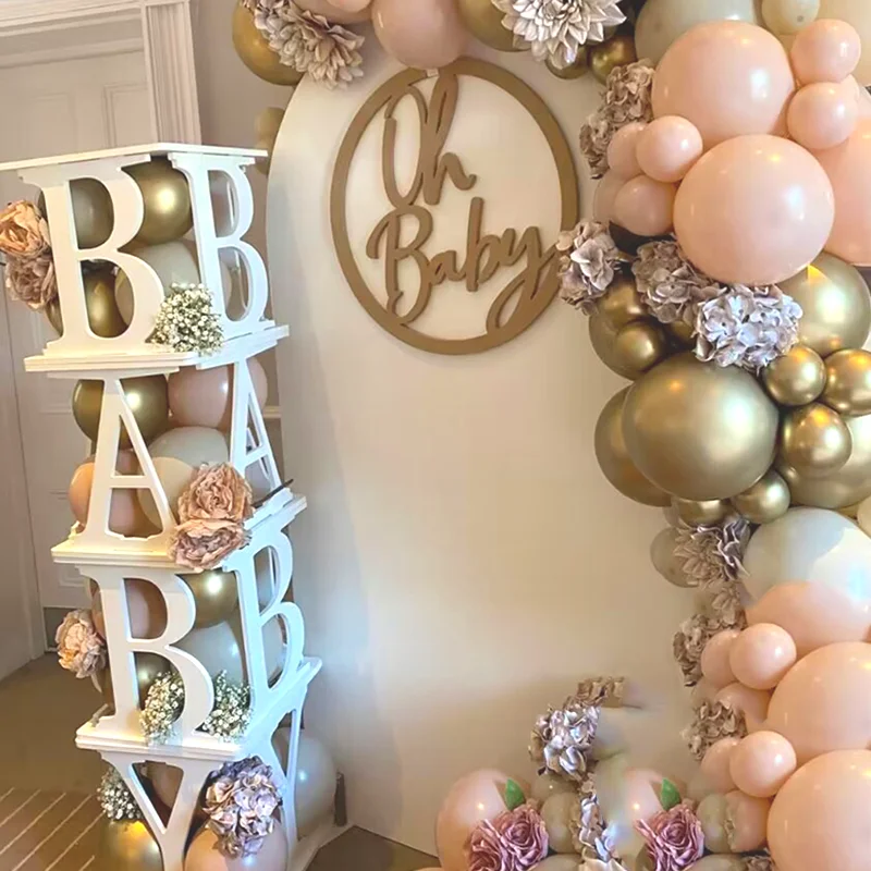 BABY Blocks Baby Shower Decoration Hollow Baby Cubes Balloon Filling ...