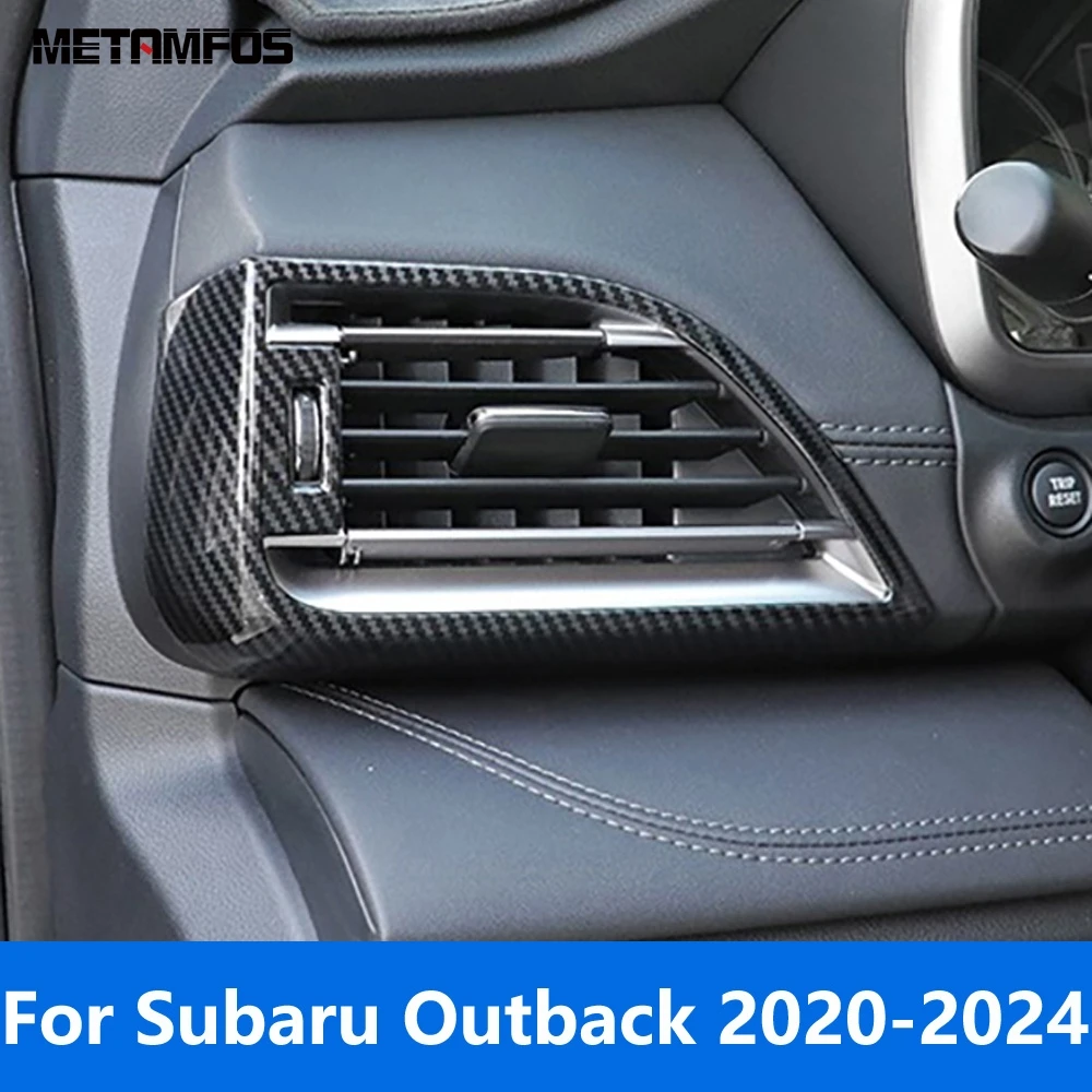 For-Subaru-Outback-2020-2022-2023-2024-Carbon-Fiber-Side-Front-AC-Air ...