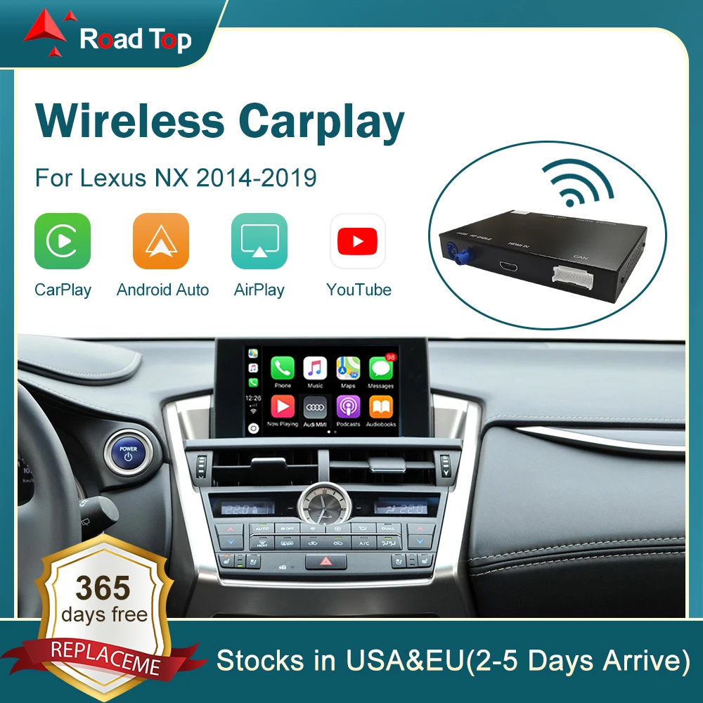 Wireless Carplay For Lexus Nx 2014-2019, With Android Auto Mirror Link ...