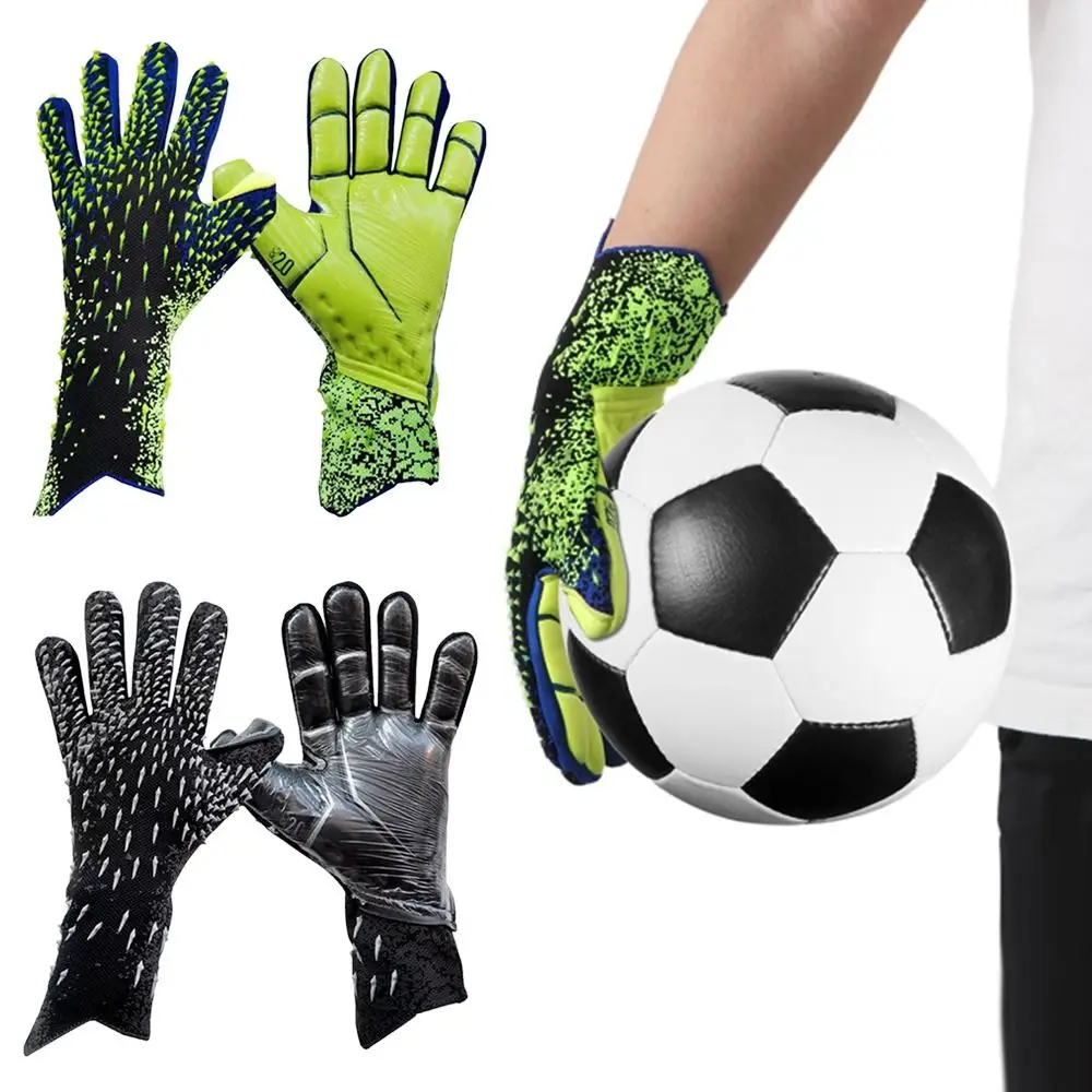 1Pair-Football-Goalkeeper-Soccer-Gloves-Latex-Thickened-Protection ...