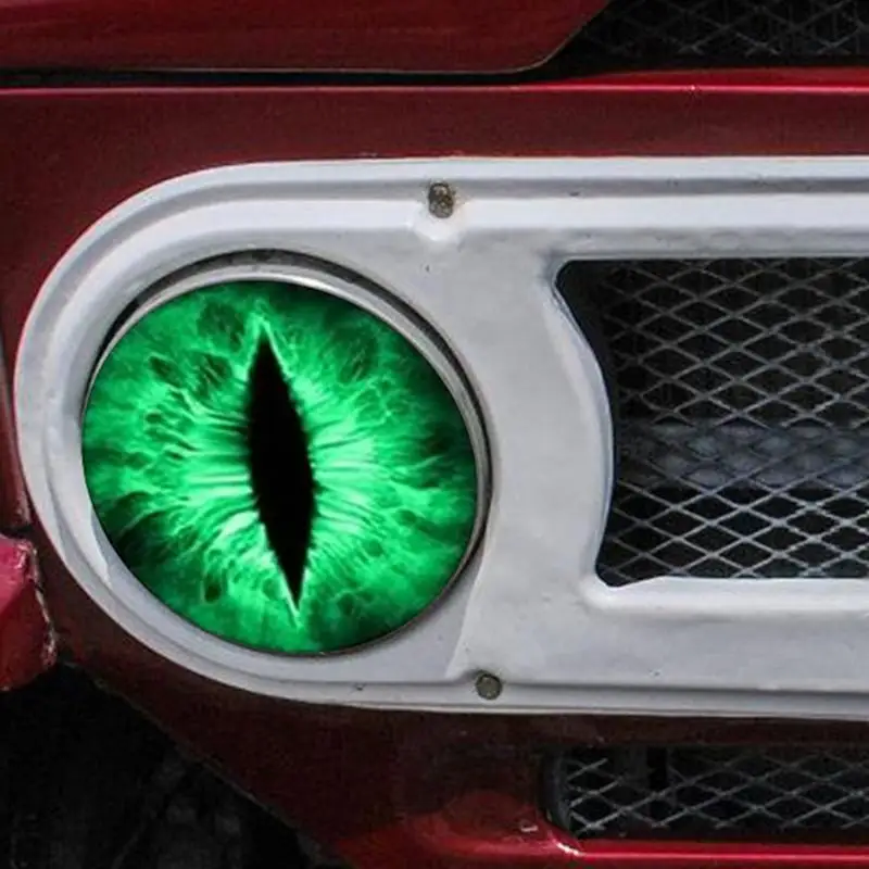 2Pcs-Beast-Eyes-Headlight-Decals-Round-Beastly-Eyes-Look-Stickers-Beak ...