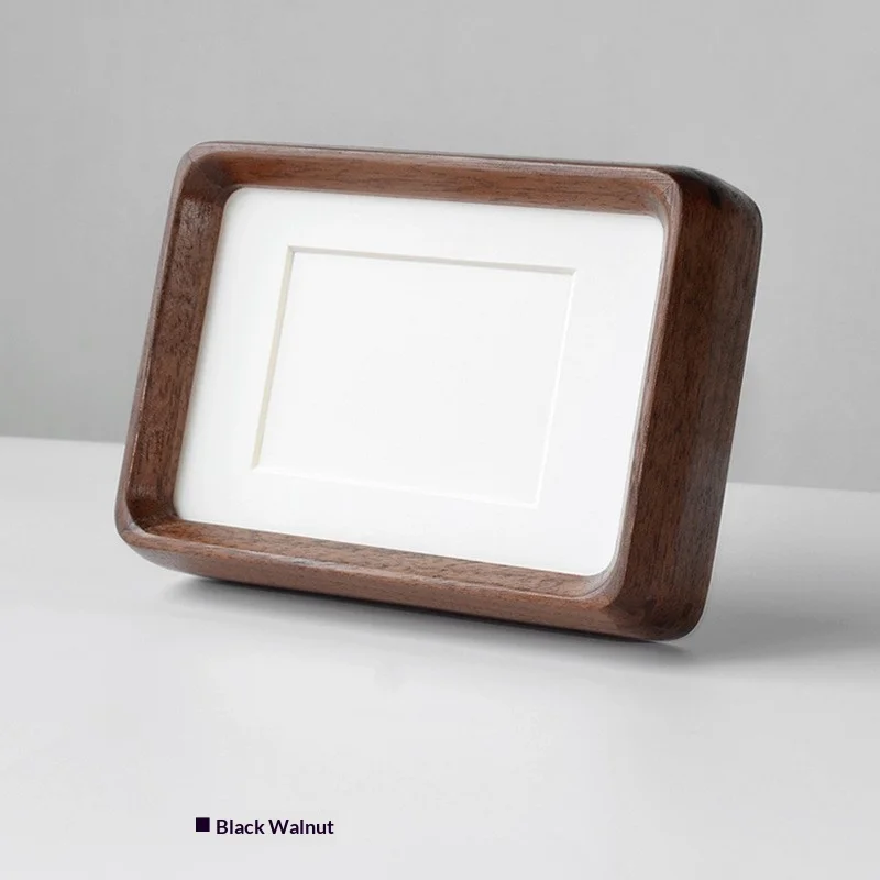 Solid Walnut Photo Frame New Style Wooden Mortise and Tenon Round ...