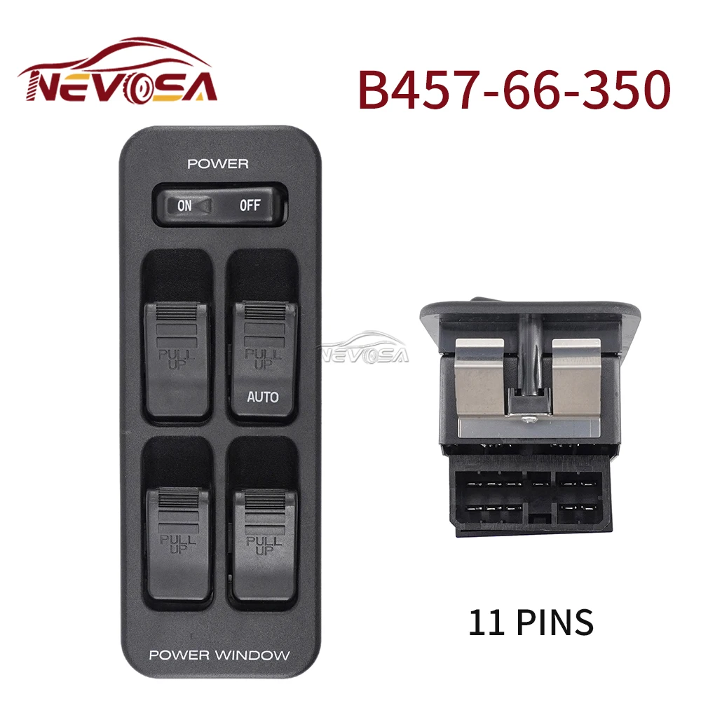 NEVOSA B457-66-350 Front Right RHD Car Window Control Switch Regulator ...