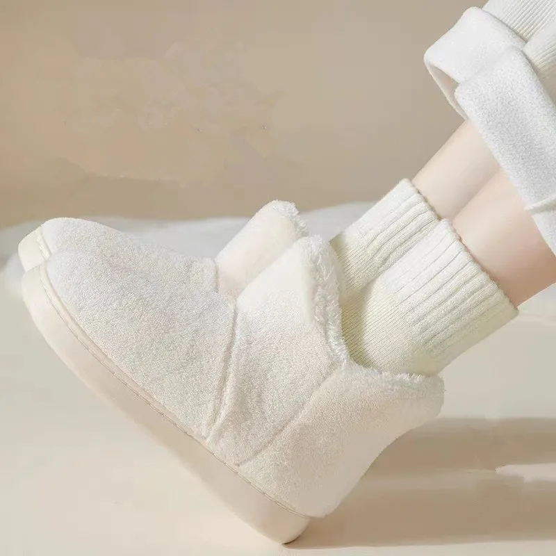 Pantoufles-d-hiver-chaudes-en-peluche-pour-femmes-chaussures-de-sol ...