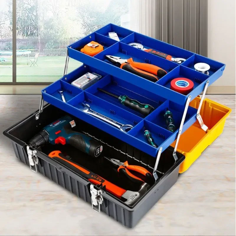 Professional-Folding-Tool-Box-Suitcase-Plastic-Workshop-Multifunction ...