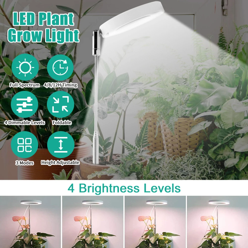 Led-Telescopic-Plant-Grow-Light-Full-Spectrum-Timing-Plant-Growing-Lamp ...