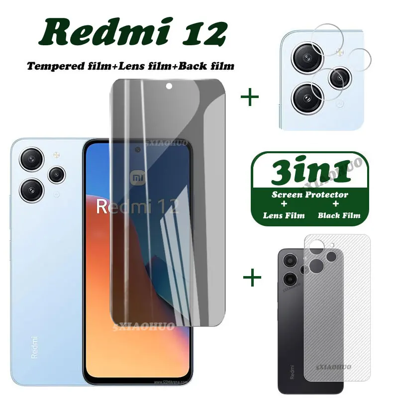 Camera-Lens-Protector-For-Xiaomi-Redmi-12-5G-Screen-Protector-Tempered-Glass-Redmi-12-Privacy ...