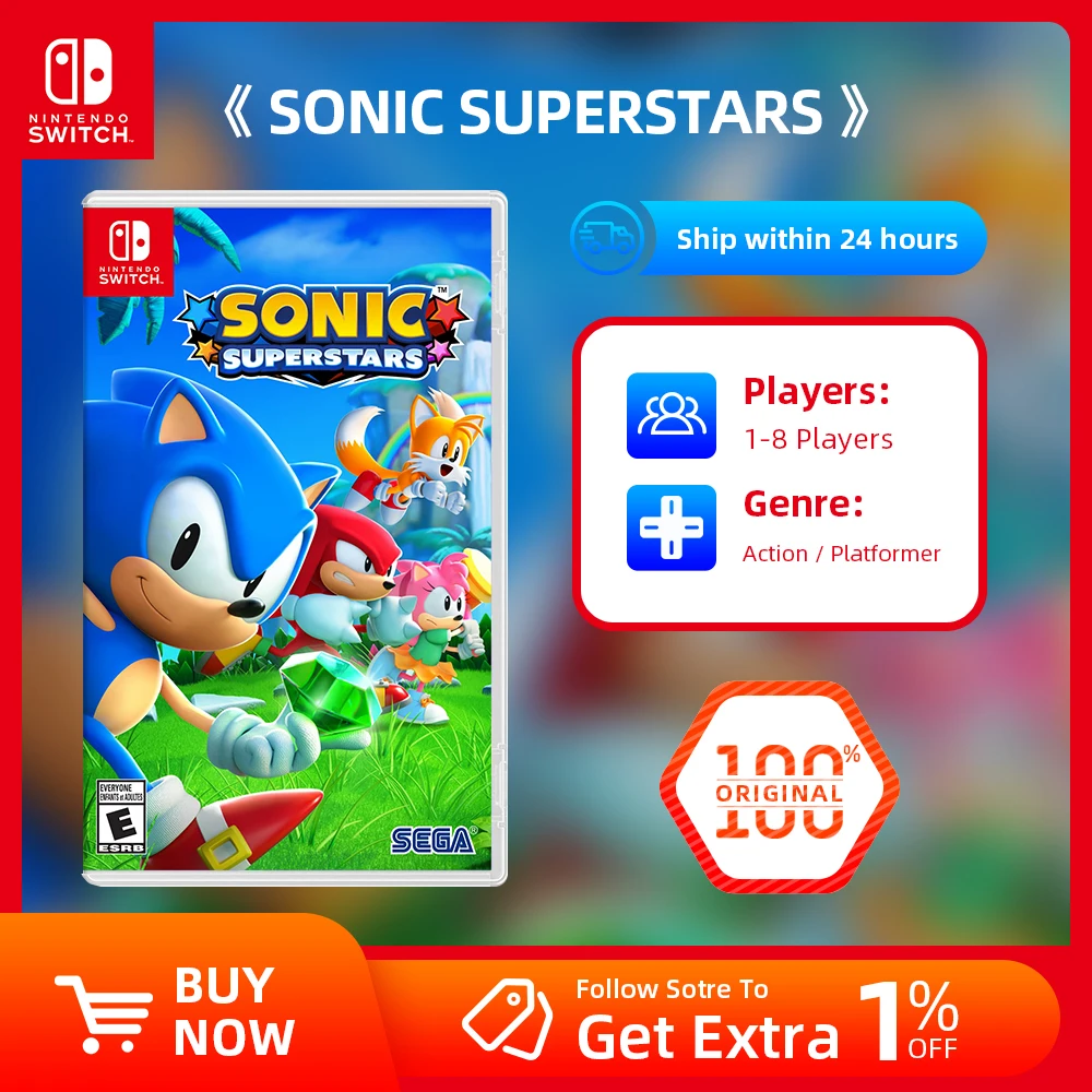 SONIC-SUPERSTARS-Nintendo-Switch-Games-Physical-Cartridge-for-Nintendo ...
