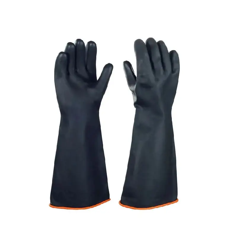 14"-22"Heavy Duty Chemical Wear Resistant Rubber Scrub Gloves Latex ...