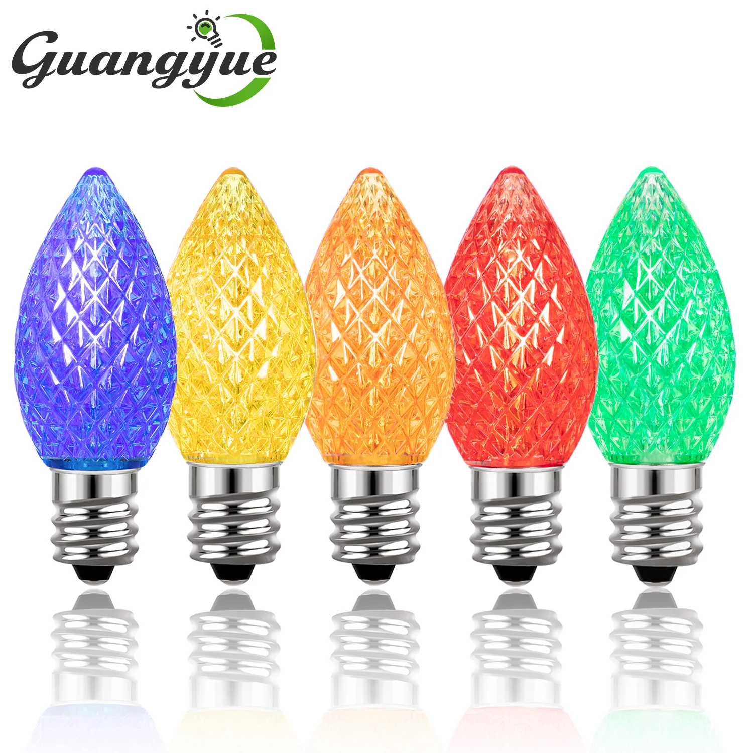 Multicolor-C7-LED-Light-Bulbs-0-6W-E12-Christmas-Decoration-Night ...
