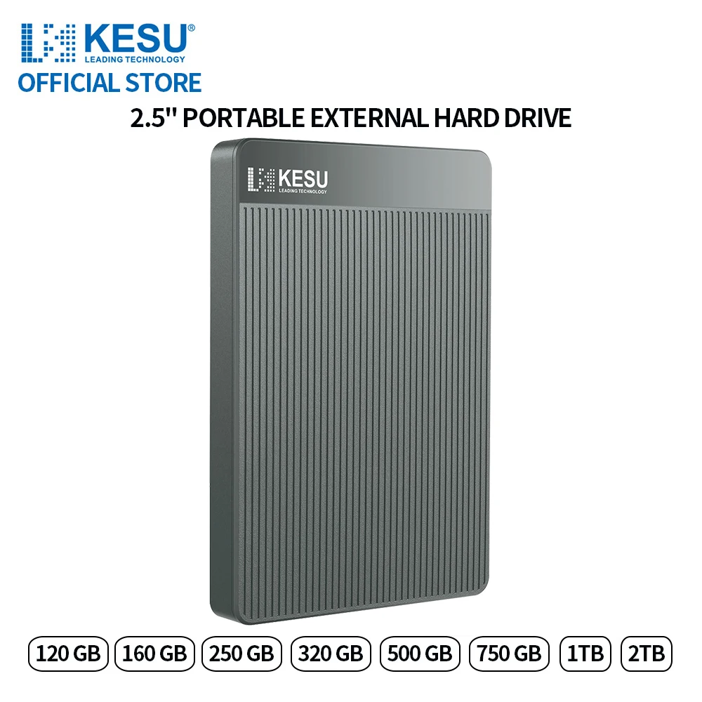Kesu External Hard Drive 2tb 1tb Hd Externo Usb Hdd Storage Device Hard ...