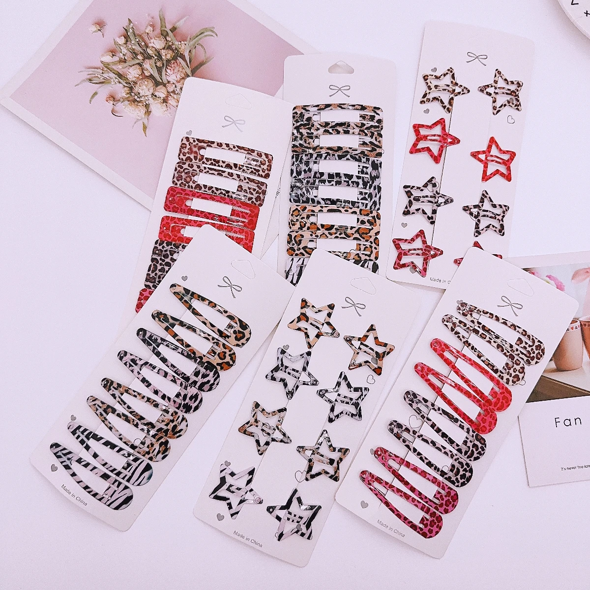 8pcs-Leopard-Print-Hair-Clips-for-Women-Girls-Geometric-Cute-Star-BB ...