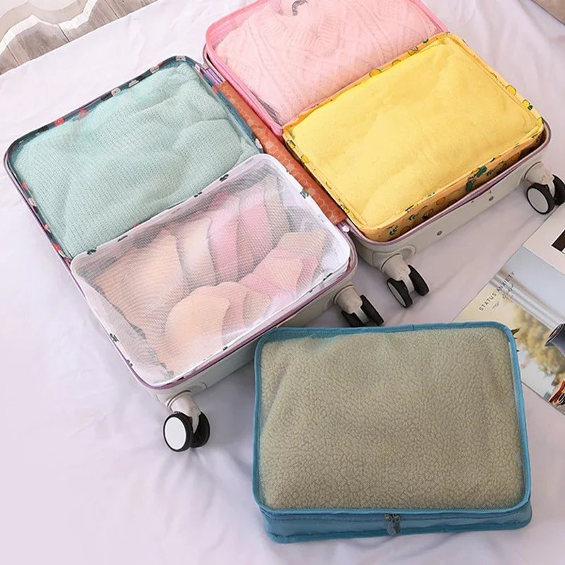 1pc Travel Handle Storage Bag Luggage Suitcase Sortting Mesh Bag ...
