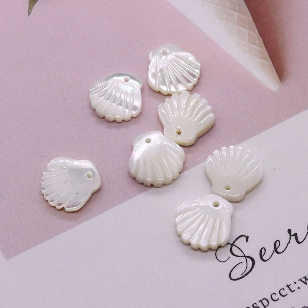 1 Piece Natural Seawater Shell Pearl White Shell Shape DIY Ladies ...