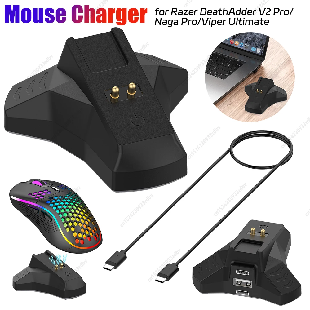 Mouse Dock Charger for Razer Naga V2 Pro/Naga Pro Wireless Mouse ...